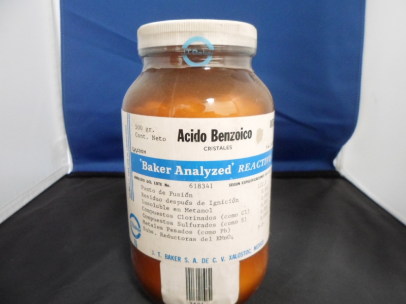 *Acido Benzoico CRISTAL 500 Gr (0076) J.T. BAKER*